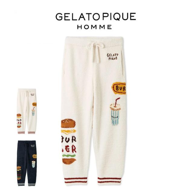 ジェラートピケ オム GELATO PIQUE HOMME ヒラノトシユキ パウダージャガードロングパンツ phnp255936 メンズ ルームウェア 部屋着 パジャマ 2025冬 ギフト プレゼントにおすすめ