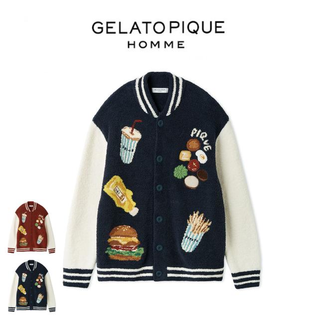 ジェラートピケ オム GELATO PIQUE HOMME ヒラノトシユキ パウダージャガードブルゾン phnt255935 ジェラピケ メンズ ルームウェア 部屋着 パジャマ 2025冬 ギフト プレゼントにおすすめ