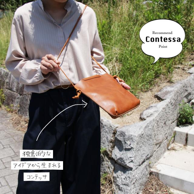 ミニショルダーバッグ ポシェット サコッシュ型 スクエア レディース