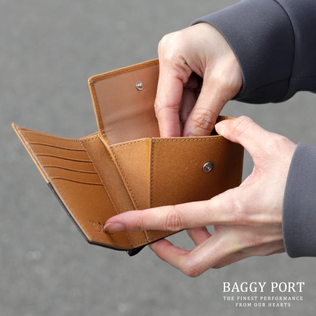 二つ折り財布 定番 コンパクト ハーフウォレット リサイクルレザー