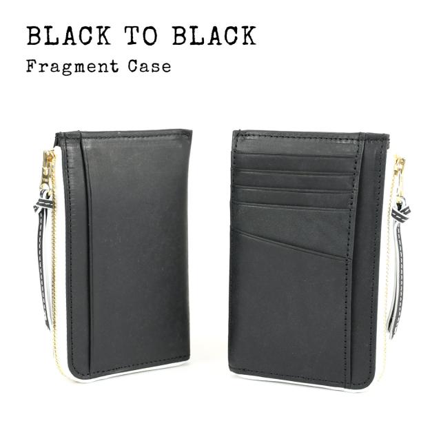 フラグメントケース コンパクト財布 WHITE 白ファスナー 本革 財布 レディース メンズ イタリアンレザー 牛革 ヌメ革 スリム 薄型財布 薄い財布 カード入れ 外側 L字ファスナー YKK ミニ財布 ウォレット 送料無料 KA02 革 ブラック 黒 Fragment Case