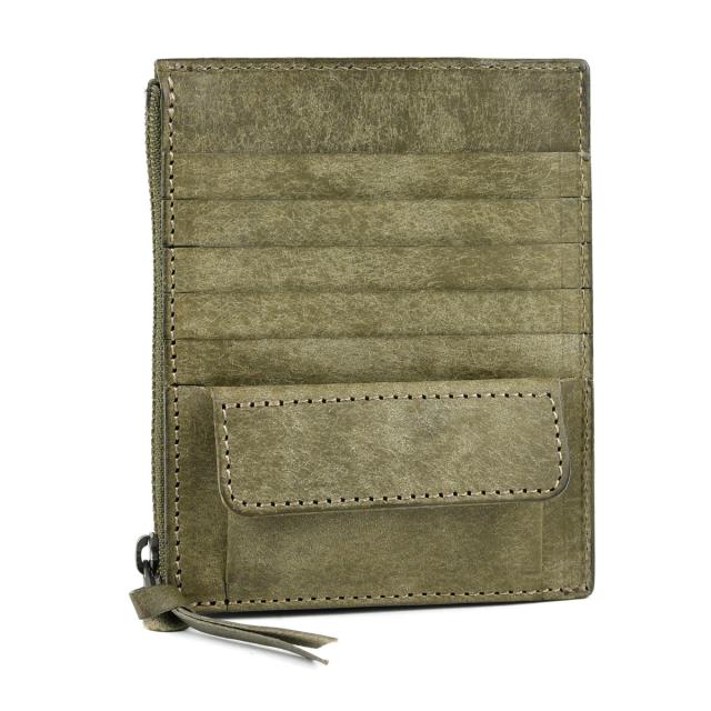 フラグメントケース コンパクト財布 プエブロレザー GRAY 日本製 本革 財布 レディース プエブロ バダラッシカルロ 革 スリムウォレット 薄型 薄い 小銭 YKK ミニ財布 Fragment Case 送料無料 LT06 グレー Grigio グリージョ Pueblo