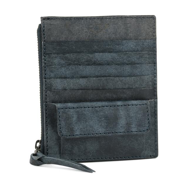 フラグメントケース コンパクト財布 プエブロレザー NAVY 日本製 本革 財布 レディース プエブロ バダラッシカルロ 革 スリムウォレット 薄型 薄い 小銭 YKK ミニ財布 Fragment Case 送料無料 LT06 ネイビー 紺 Pueblo