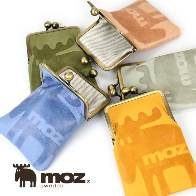 moz モズ 縦型 マルチポーチ がま口 本革 ふかふか 柔らかい カードケース 小物入れ 化粧ポーチ がまぐち マルチケース レザー ポーチ ミニポーチ コンパクト 本革 Elk エルク ...