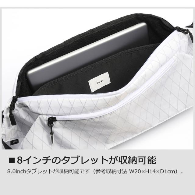 送料無料 エース (ace.)  クロスリングX ボディバッグ 68037 スリングバッグ ショルダーバッグ 10.1inch タブレット対応 撥水 斜めがけ 抗菌 通勤 旅行 エースジーン