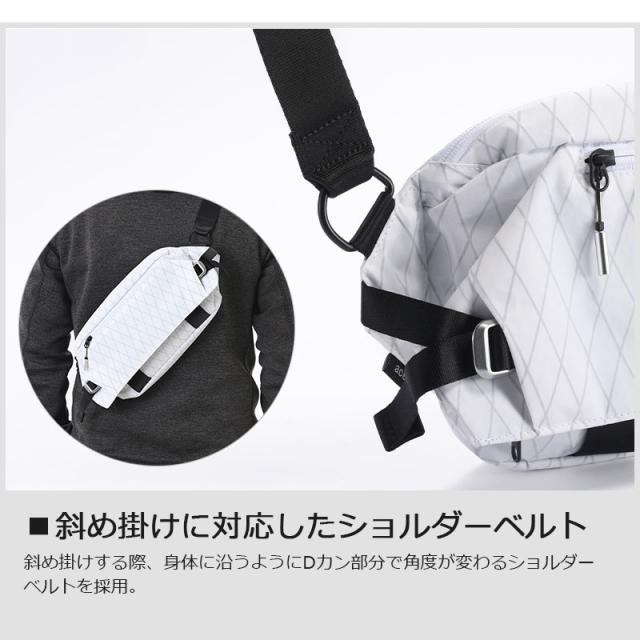 送料無料 エース (ace.)  クロスリングX ボディバッグ 68037 スリングバッグ ショルダーバッグ 10.1inch タブレット対応 撥水 斜めがけ 抗菌 通勤 旅行 エースジーン