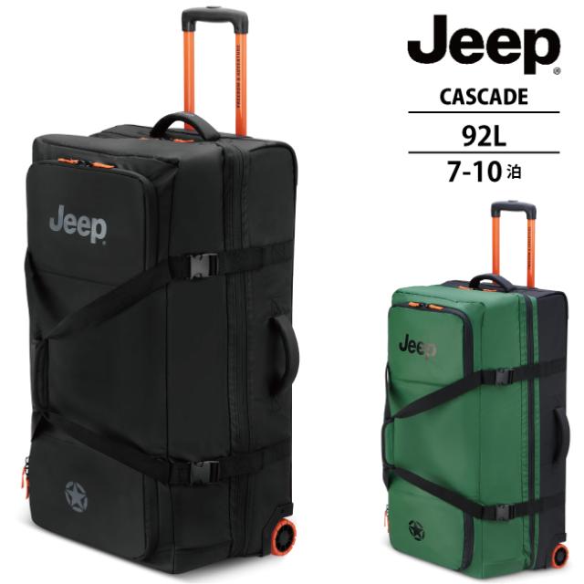 JEEP カスケード82 ソフト スーツケース  92L デルセー製 (キャリーバッグ キャリーバック おしゃれ キャリー かわいい バッグ 海外旅行 )