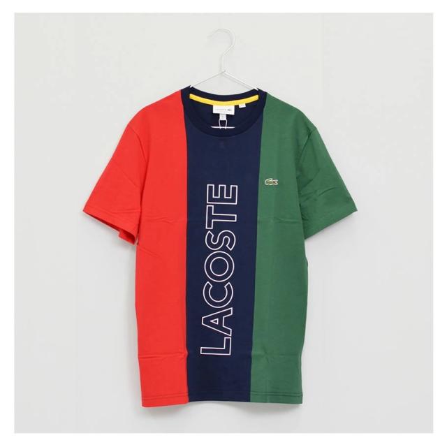 LACOSTE ラコステ Tシャツ メンズ 半袖 Mens Branded Crew Neck Cotton
