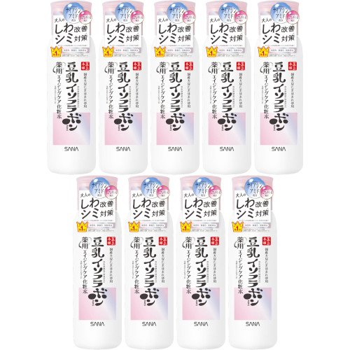 サナ なめらか本舗 薬用リンクル化粧水 ホワイト 200ml【9個セット】(4964596701887-9)