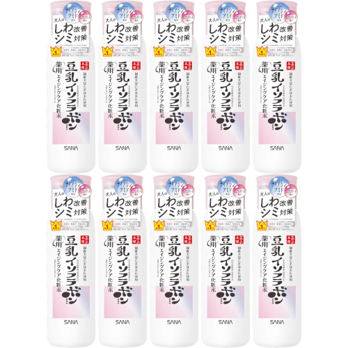 サナ なめらか本舗 薬用リンクル化粧水 ホワイト 200ml【10個セット】(4964596701887-10)