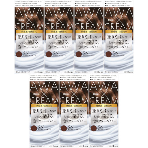 ビゲン 泡クリームカラー 5Nナチュラルブラウン【7個セット】(4987205011870-7)