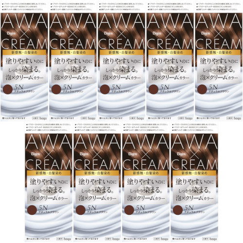ビゲン 泡クリームカラー 5Nナチュラルブラウン【9個セット】(4987205011870-9)