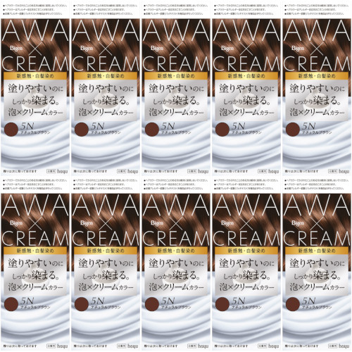 ビゲン 泡クリームカラー 5Nナチュラルブラウン【10個セット】(4987205011870-10)