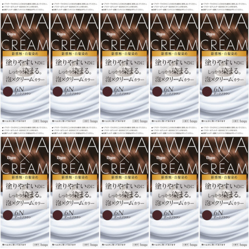 ビゲン 泡クリームカラー 6Nダークブラウン【10個セット】(4987205011887-10)