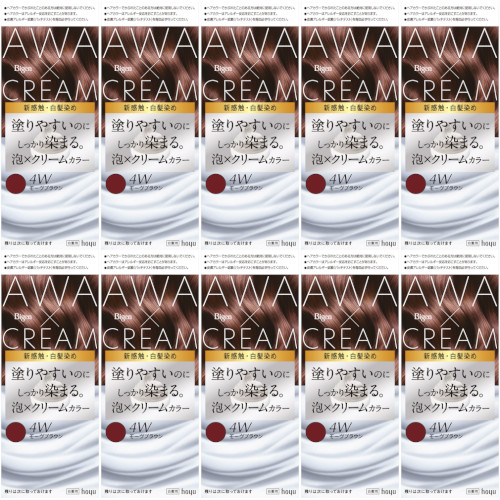 ビゲン 泡クリームカラー 4Wモーヴブラウン【10個セット】(4987205011894-10)