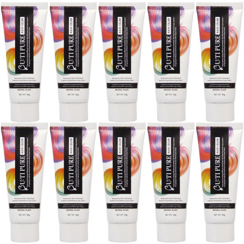 ビューティピュア ワンデーヘアカラー ナチュラルブラック 60g【10個セット】(4560364937306-10)