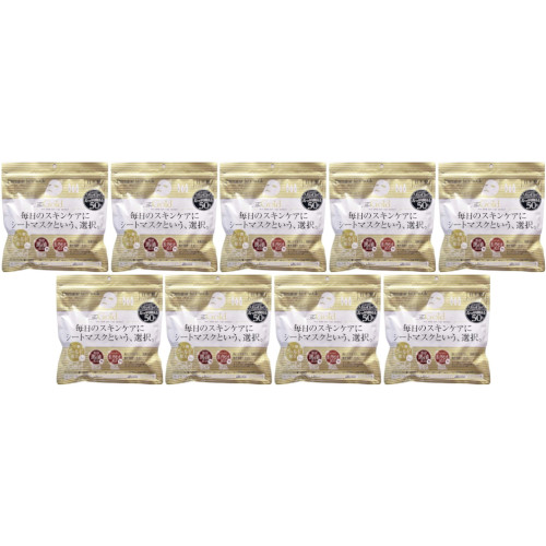 プレミアムフェイスマスク ゴールド 50枚入【9個セット】(4571119649504-9)