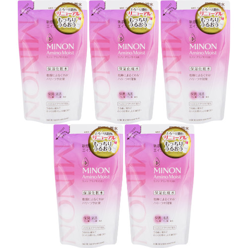 【5個セット】ミノン アミノモイスト エイジングケア ローション つめかえ用 130ml(4987107675187-5)