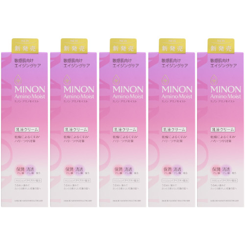【5個セット】ミノン アミノモイスト エイジングケア ミルククリーム 100g(4987107628961-5)