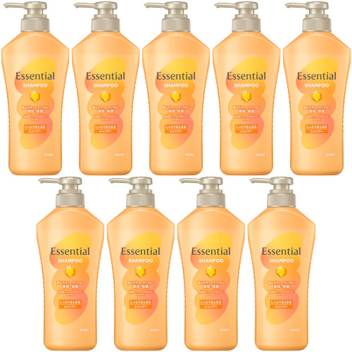 【9個セット】エッセンシャル しっとりまとまる シャンプー ポンプ 450ml(4901301436504-9)