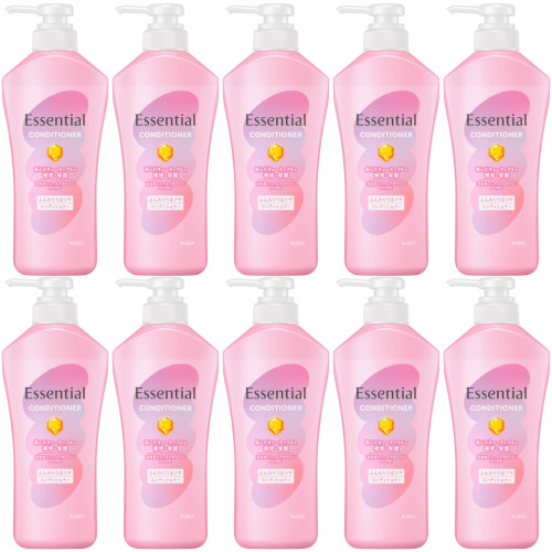 【10個セット】エッセンシャル ふんわりうるツヤ コンディショナー ポンプ 450ml(4901301436597-10)