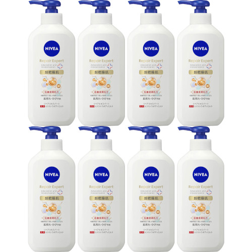 【8個セット】ニベア リペアエキスパート 薬用エクストラボディミルク 超乾燥肌用 350g(4901301437877-8)