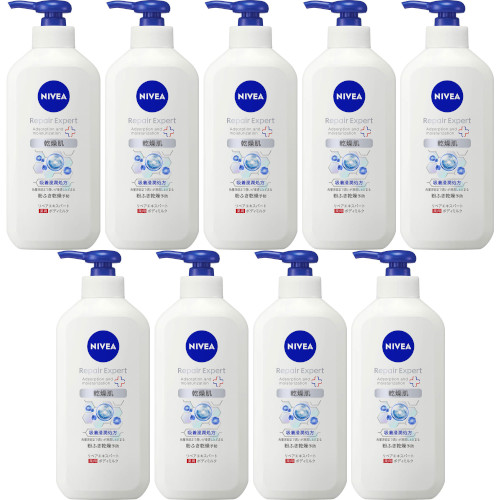 【9個セット】ニベア リペアエキスパート 薬用ボディミルク 乾燥肌用 350ml(4901301437884-9)