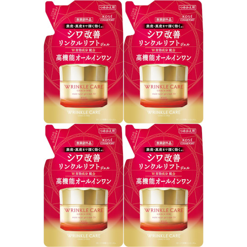 【4個セット】グレイスワン リンクルケア モイストリペア ジェルクリーム ＥＸ つめかえ 90g【メール便】(4971710588019-4)