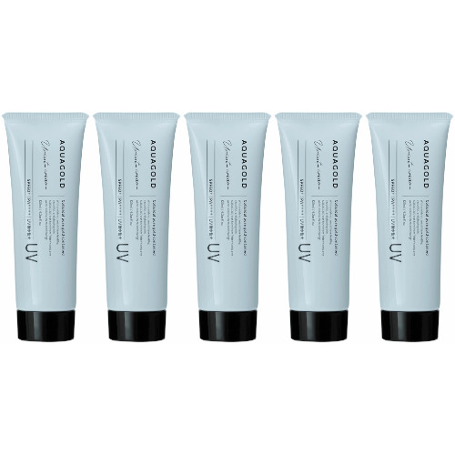 アクアゴールド UVカットクリームｂ 80g【5個セット】(4940756447352-5)