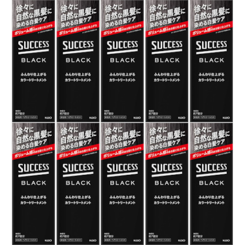 【10個セット】サクセスブラック ふんわり仕上がるカラートリートメント 本体 155g(4901301434241-10)