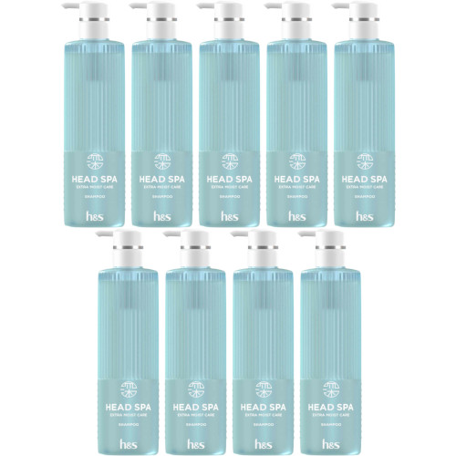 【9個セット】ｈ＆ｓ 深ヘッドスパ エクストラモイストケア シャンプー ポンプ 435g(4987176310804-9)