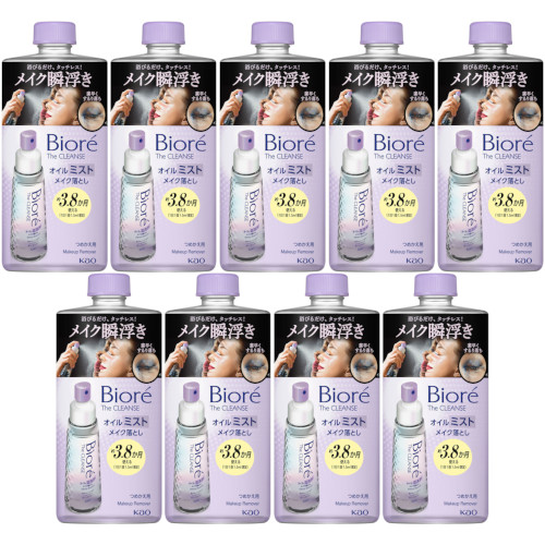 【9個セット】ビオレ ザクレンズオイルミストメイク落とし つめかえ用 180ml(4901301447883-9)