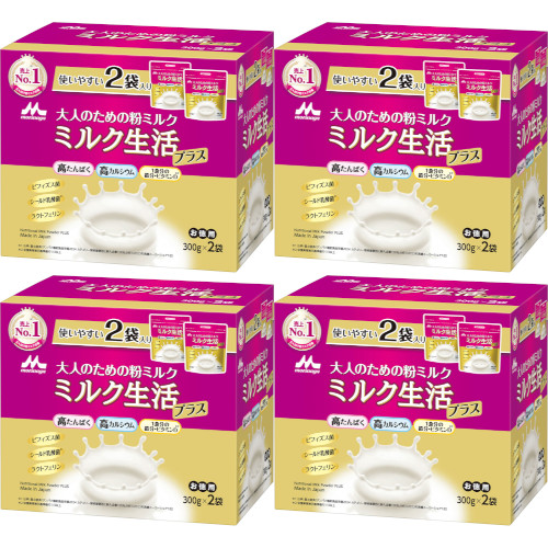ミルク生活プラス 300g×2袋入【4個セット】(4902720163323-4)
