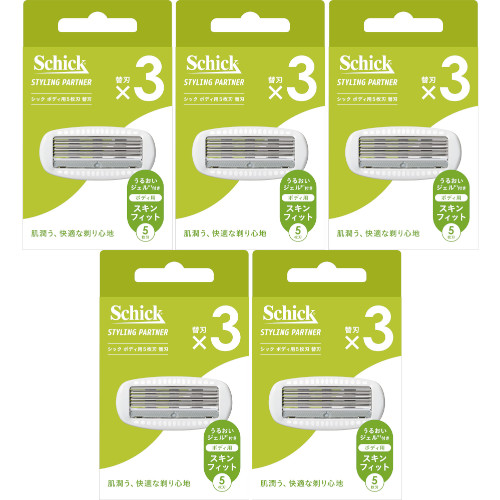 シック ボディ用 ５枚刃 替刃 3個入【5個セット】【メール便】(4891228309664-5)