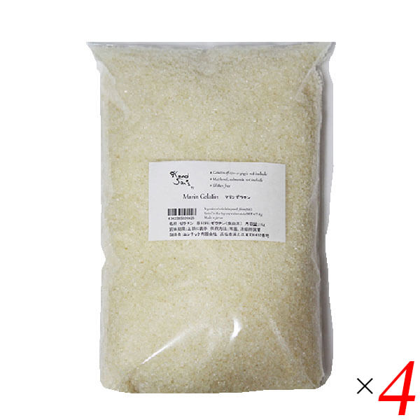 ゼラチン 顆粒 マリンゼラチン 800g 4個セット K and Son's