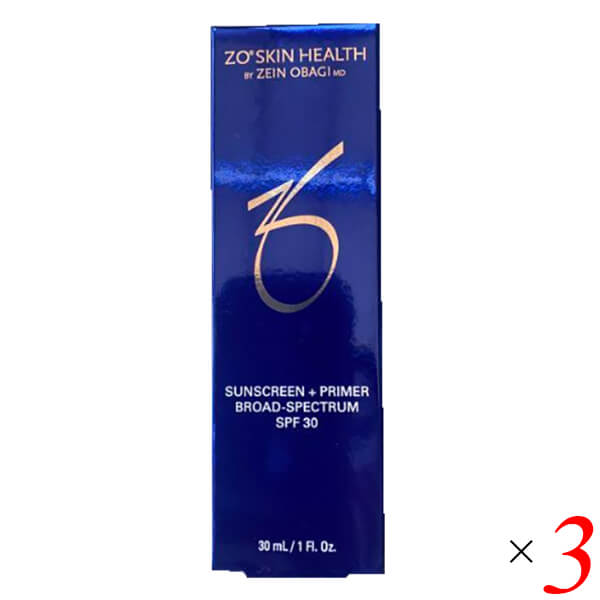 ゼオスキン サンスクリーン プラスプライマー SPF30（PA+++）30ml 3本セット 送料無料