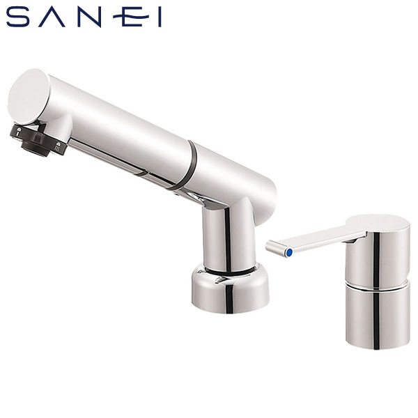 SANEI ツーホールシングルレバースプレー混合栓 一般地用 K37510JVZ-13 水栓金具 洗面用水栓 洗面所用 三栄水栓の通販はau PAY マーケット - ユアサeネットショップ ...