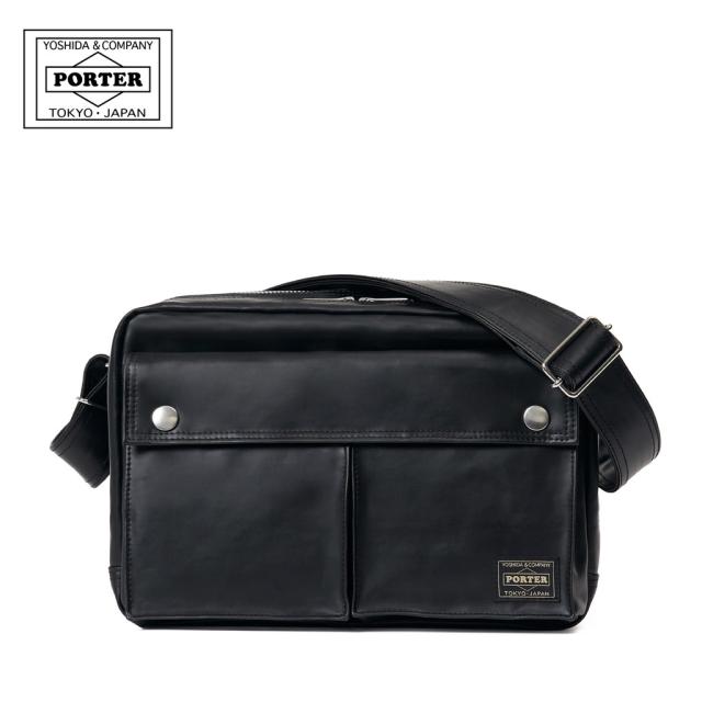 ポーター フリースタイル スリングバッグ ダブルジップ 707-15165 10 ブラック 吉田カバン PORTER FREE STYLE SLING BAG W zip ショルダーバッグ 肩掛け 斜め掛け カジュアル メンズ レディース 日本製 ブランド