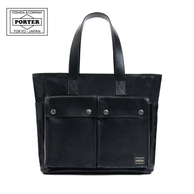 ポーター フリースタイル トートバッグ 707-27858 10 ブラック 吉田カバン PORTER FREE STYLE TOTE BAG 肩掛け 手持ち カジュアル メンズ レディース 日本製 ブランド