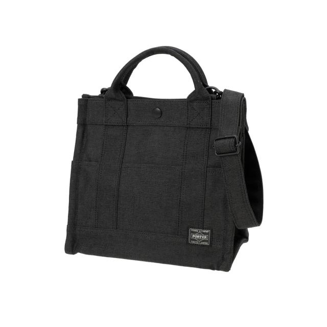 ポーター スモーキー 2WAYトートバッグ(S) 592-27628 10 ブラック 吉田カバン PORTER SMOKY 2WAY TOTE BAG(S) ショルダーバッグ 肩掛け 斜め掛け 手持ち カジュアル メンズ レディース 日本製 ブランド