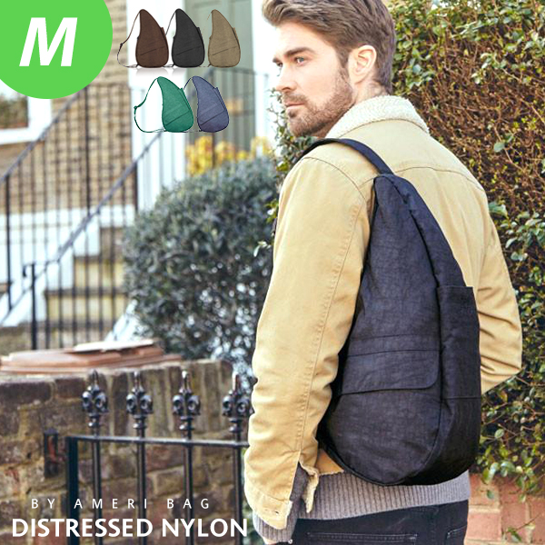 [即納] ヘルシーバック バッグ m ナイロン アメリバッグ HEALTHY BACK ボディバッグ レディース メンズ 軽量 ワンショルダー 男女兼用