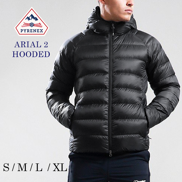 ピレネックス PYRENEX アリアル2 フーデッド ARIAL 2 HOODED ダウン 売れ筋 ジャケット メンズ ファーなし ダウンパーカー アウター 男性 折り畳み