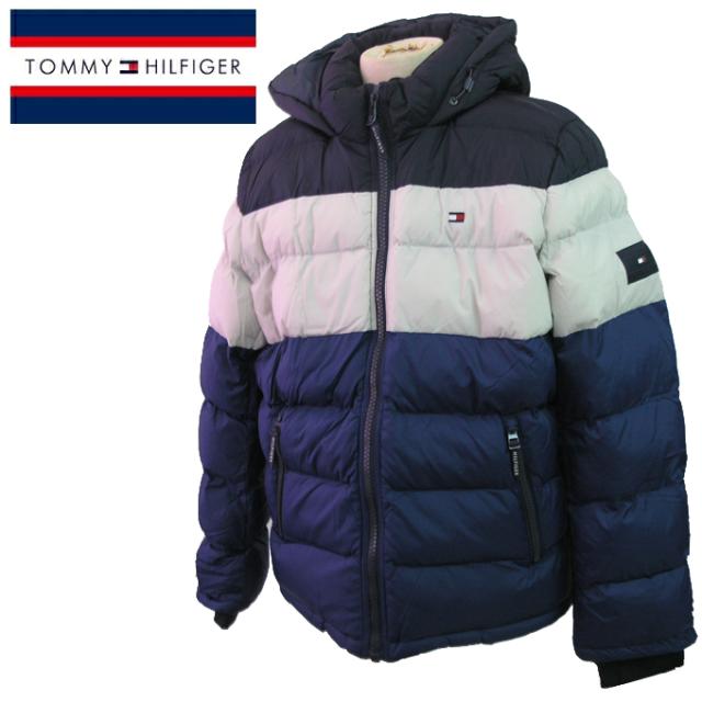 送料無料 トミーヒルフィガー ダウンジャケット 158AN508 R7Y  COMBO アウター 中綿 フーディ メンズ  