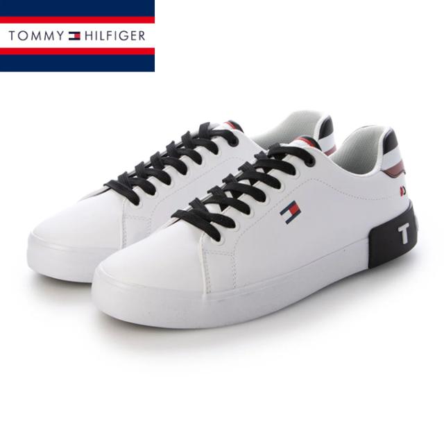 送料無料 トミーヒルフィガー スニーカー tmREZZ WHI02 ローカット フェイクレザー シューズ 靴 カジュアル  