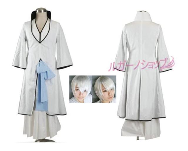BLEACH（ブリーチ）市丸ギン  風 コスプレ衣装+ウィッグ　 ハロウィン　イベント仮装　コスチューム 　完全オーダーメイドも対応可能