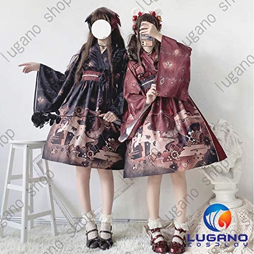 萌えゴシック　ロリータ風　Sweet Gothic Lolita風　ワンピース　KL004　森ガール　学園 クリスマス ハロウィン イベント仮装 コスチューム コスプレ衣装