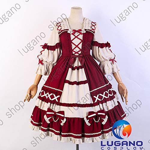 萌えゴシック　ロリータ風　Sweet Gothic Lolita風　ワンピース　KL006　森ガール　学園 クリスマス ハロウィン イベント仮装 コスチューム コスプレ衣装