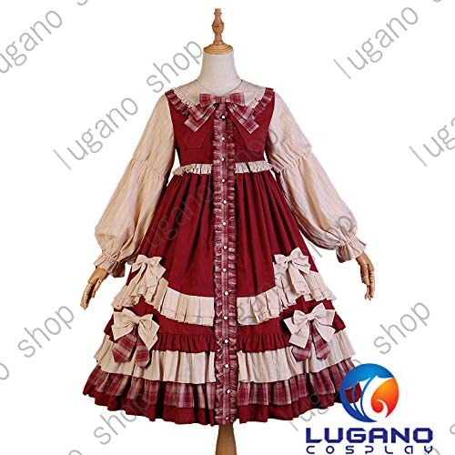 萌えゴシック　ロリータ風　Sweet Gothic Lolita風　ワンピース　KL007　森ガール　学園 クリスマス ハロウィン イベント仮装 コスチューム コスプレ衣装