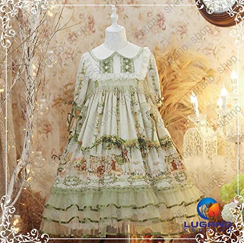 萌えゴシック　ロリータ風　Sweet Gothic Lolita風　ワンピース　KL015　森ガール　学園 クリスマス ハロウィン イベント仮装 コスチューム コスプレ衣装