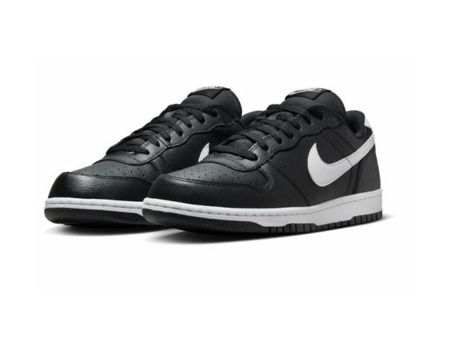 ナイキ スニーカー メンズ ビッグナイキ NIKE BIG ロー ホワイト ブラック ローカット 355152-016 大きいサイズ 運動靴 定番 クラシック カジュアル 黒 白 通学 かっこいい 軽量モデル 25cm 25.5cm 26cm 26.5cm 27cm 28cm 28.5cm 29cm